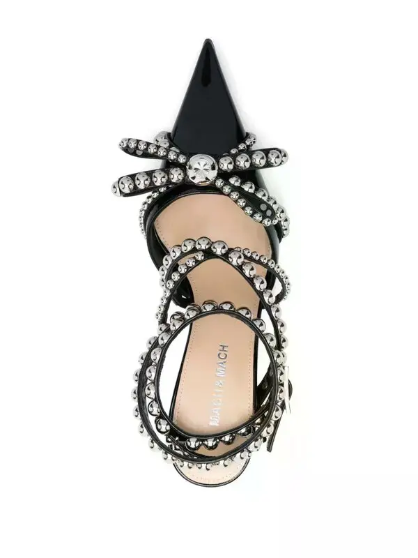 Mach & Mach 90mm Embellished Stiletto Pumps