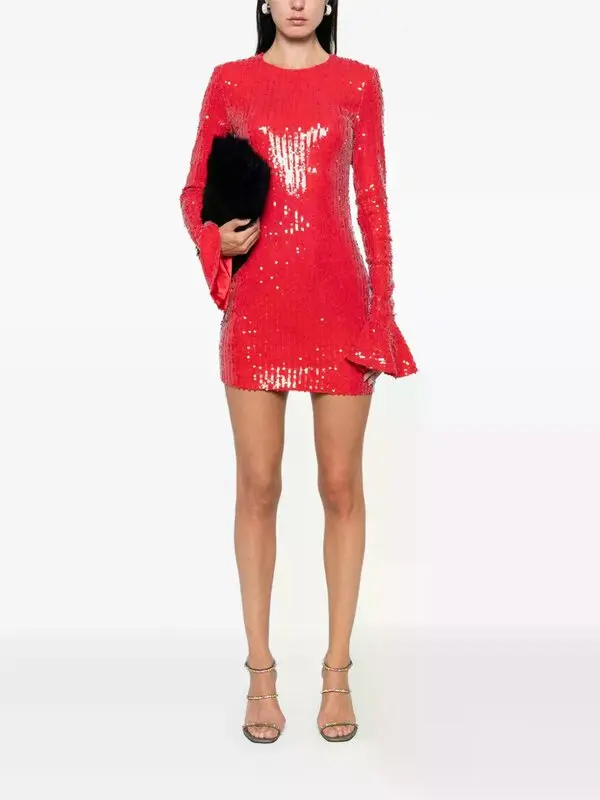 ROTATE BY BIRGER CHRISTENSEN Sequin Embellished Mini Dress