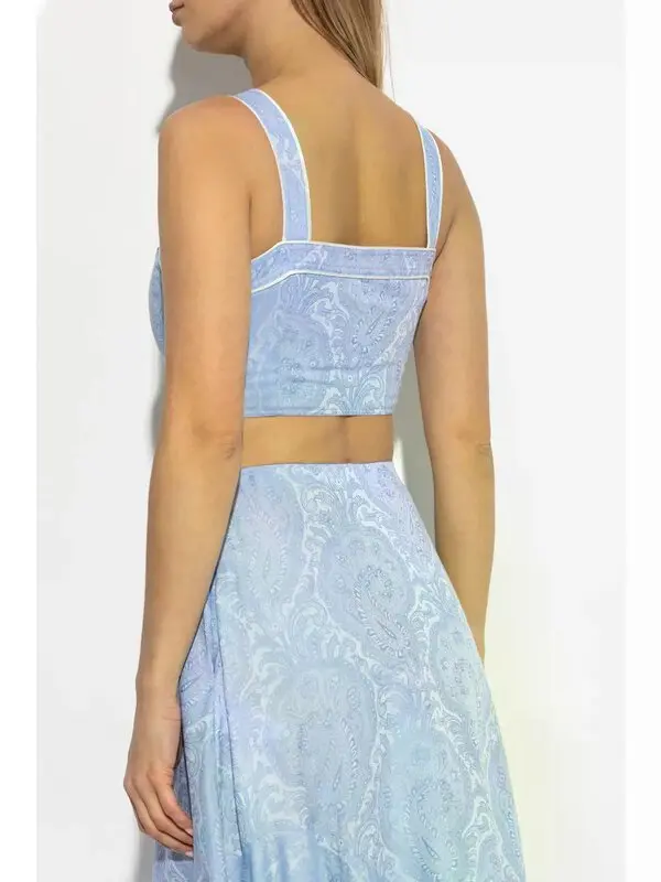 Etro Printed Cropped Top