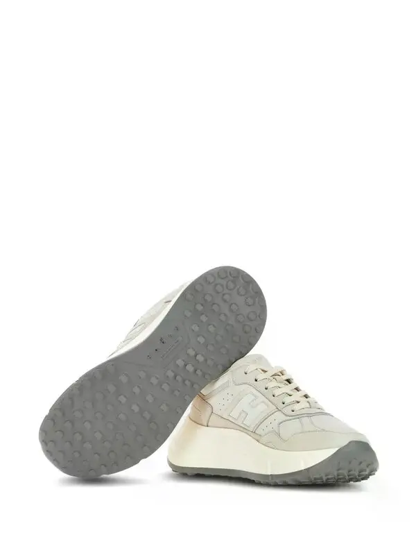 Hogan H669 Lace-up Leather Shoes - Neutrals