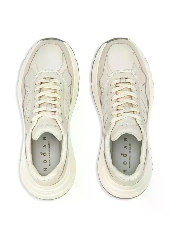 Hogan H669 Lace-up Leather Shoes - Neutrals