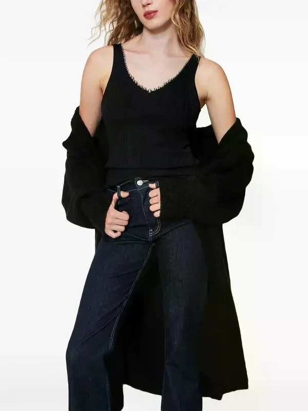 TWINSET Bead-embellished Knit Top