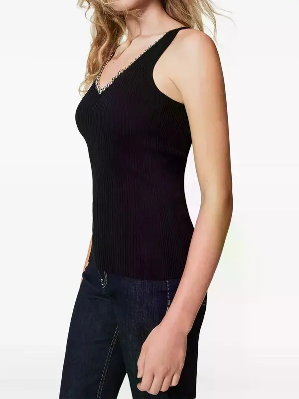 TWINSET Bead-embellished Knit Top