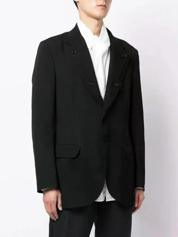Yohji Yamamoto Single-breasted Fitted Blazer