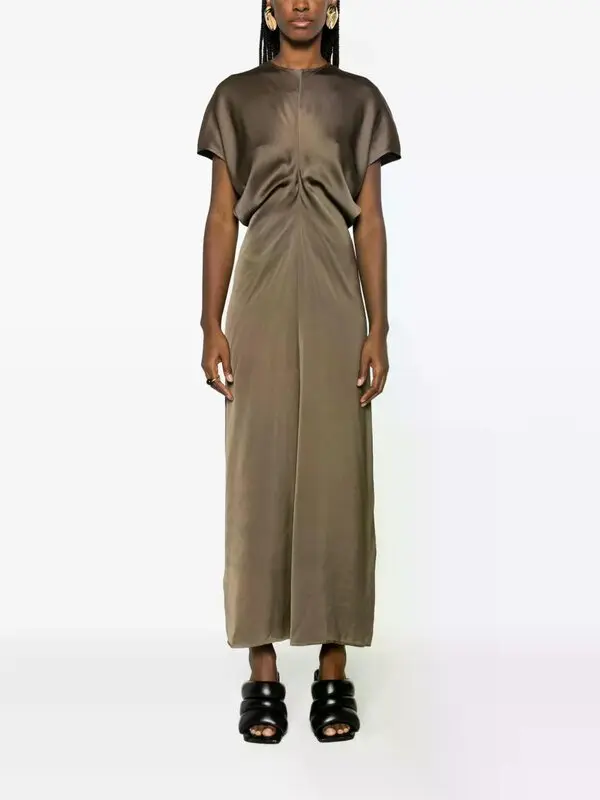 TOTEME Slouch Waist Maxi Dress - Green