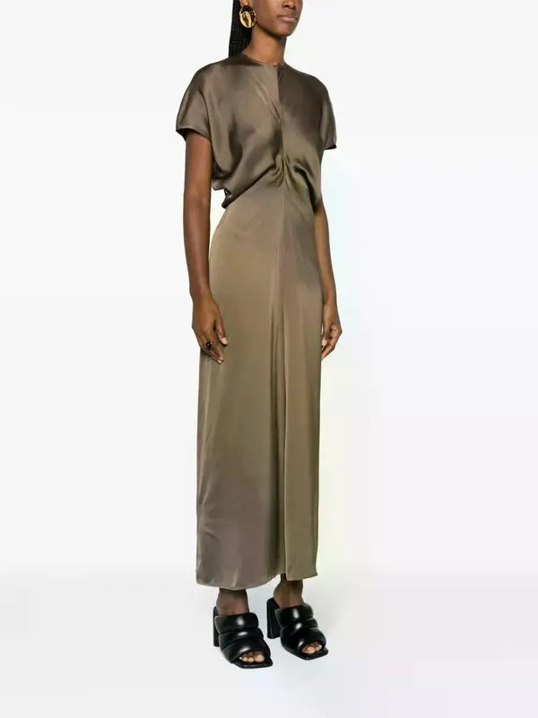 TOTEME Slouch Waist Maxi Dress - Green