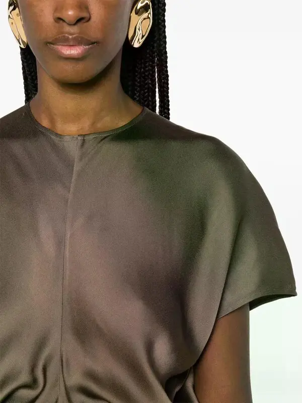 TOTEME Slouch Waist Maxi Dress - Green