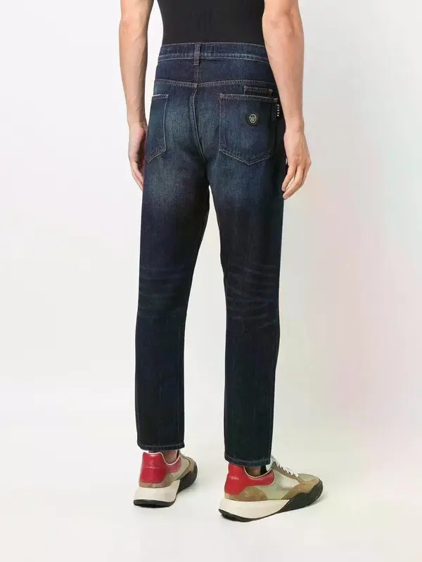 Philipp Plein Carrot Fit Iconic Plein Straight-leg Jeans