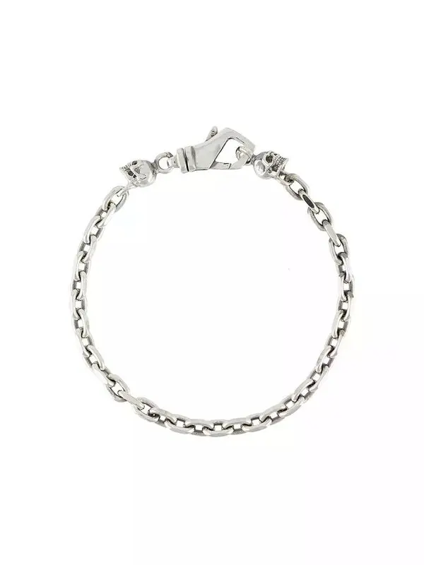 Emanuele Bicocchi Skull-charm Chain Bracelet - Silver