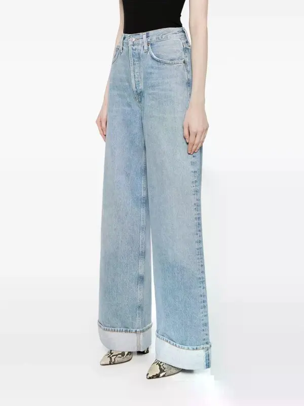 AGOLDE Dame High-rise Wide-leg Jeans