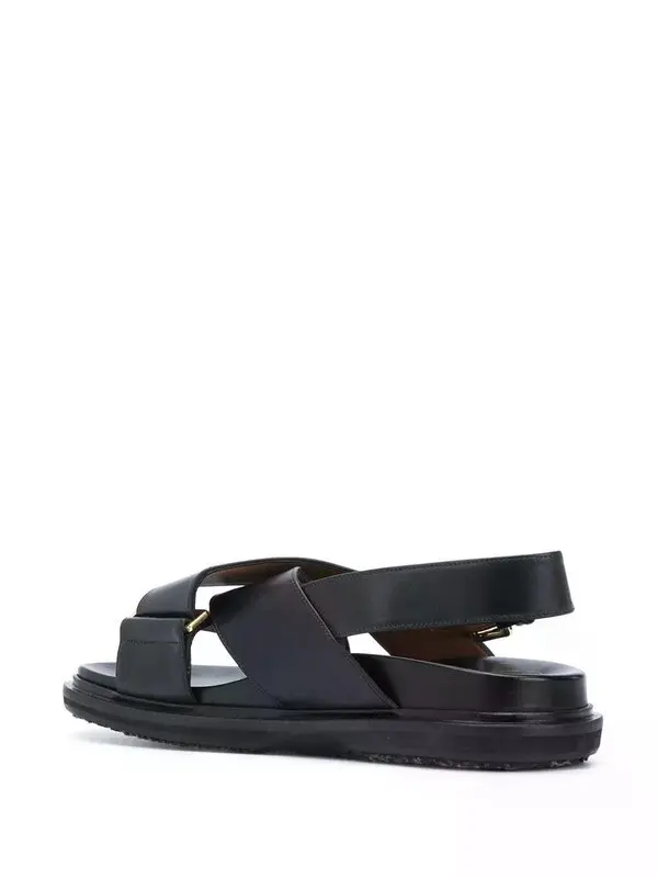 Marni Fussbett Criss-cross Sandals - Black