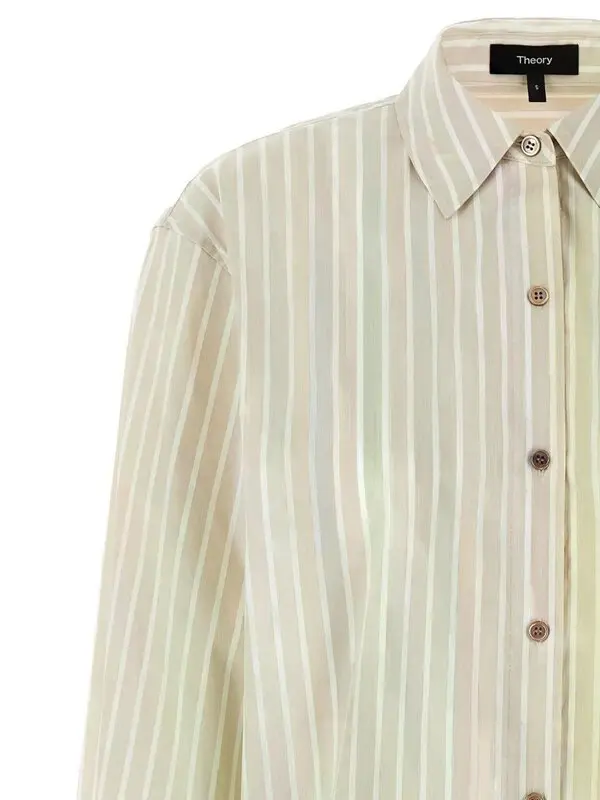 Theory Striped Button-up Shirt