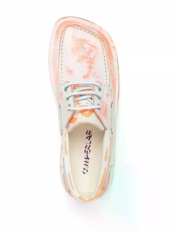 Camper Eki Tie-dye Leather Loafers