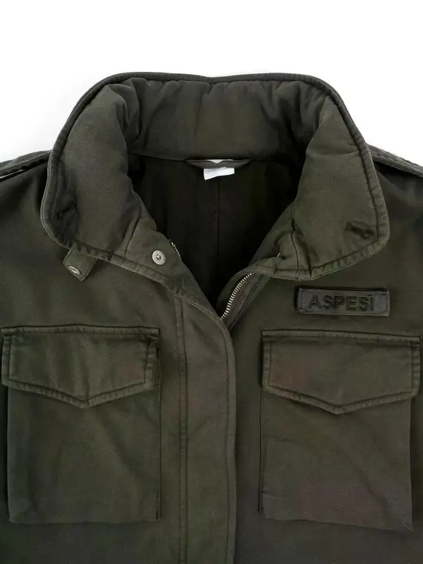 Aspesi Hooded Gabardine Coat