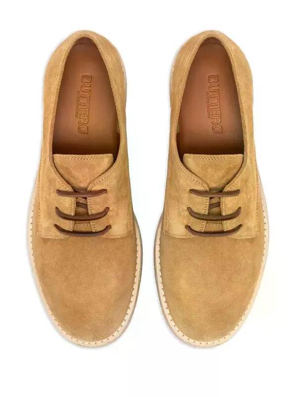 BUTTERO® Dante Derby Shoes In Suede