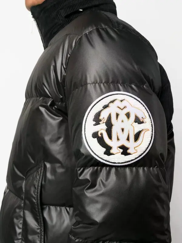 Roberto Cavalli Padded Corduroy-panel Jacket