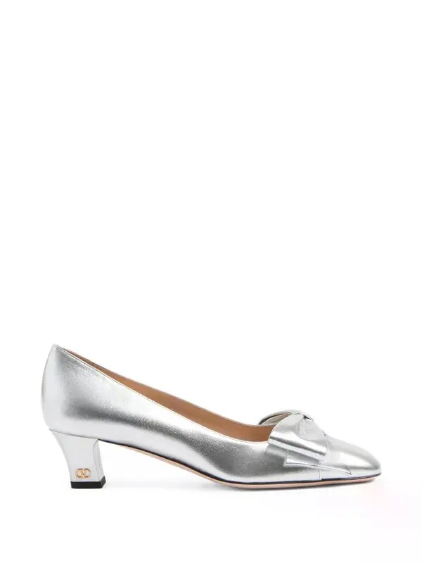 Valentino Garavani Bow Detail Pumps - Silver