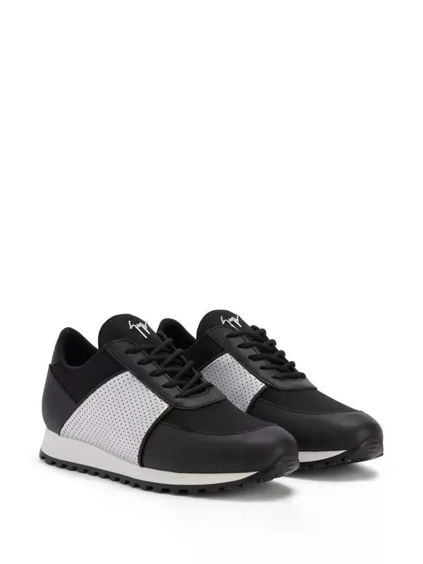 GIUSEPPE ZANOTTI Jimi Running Lace-up Low-top Sneakers - Black