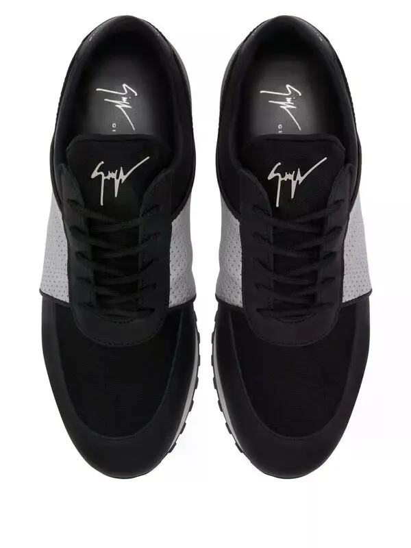 GIUSEPPE ZANOTTI Jimi Running Lace-up Low-top Sneakers - Black