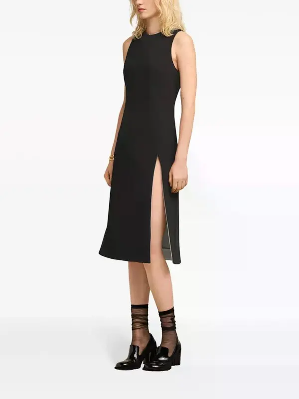 AMI Paris Sleeveless Virgin Wool Midi Dress