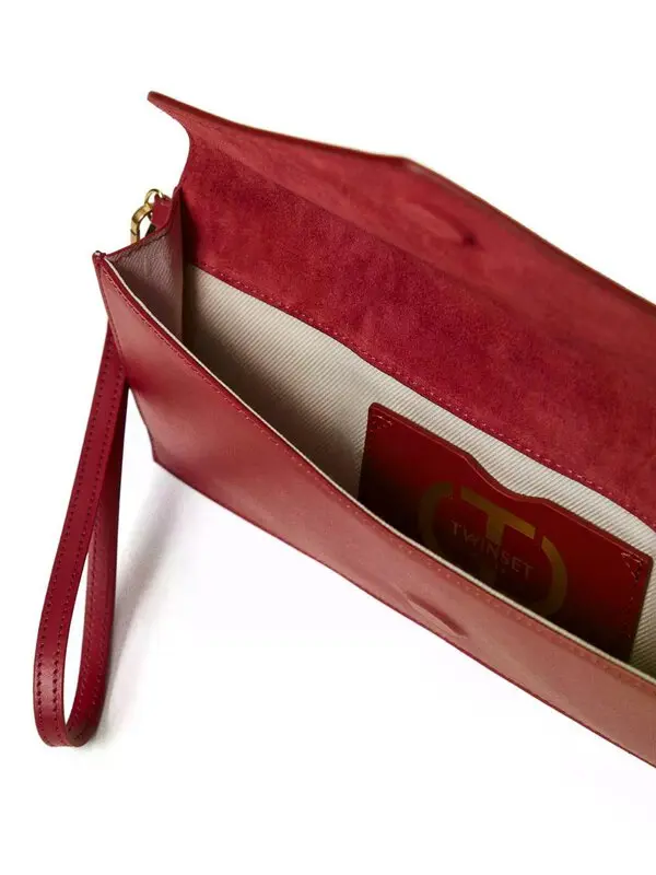 TWINSET Leather Clutch Bag