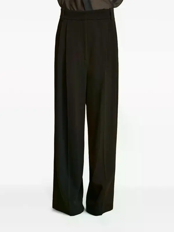 Khaite Simone Pleated Wide-leg Trousers