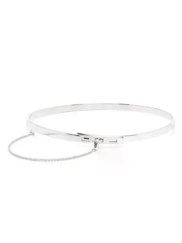 Eddie Borgo Thin Safety Chain Choker - Silver