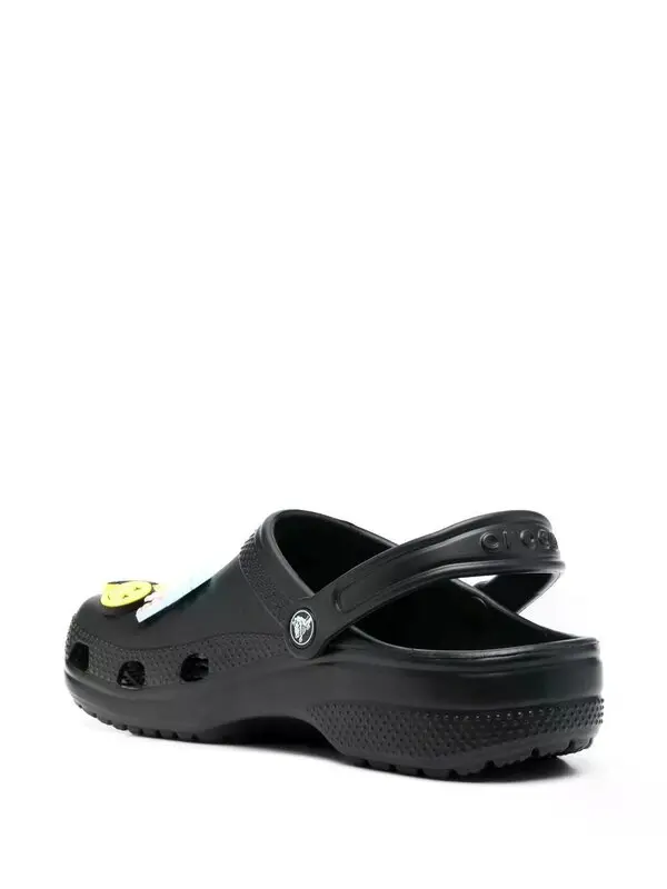 CROCS Hippie Freak Slingback Clogs - Black