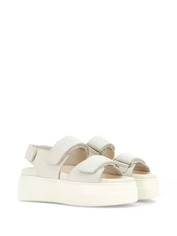 Hogan Strapped Leather Sandals - Neutrals