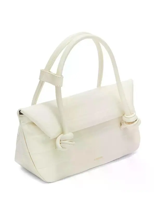 JIL SANDER Small Crocodile-effect Shoulder Bag