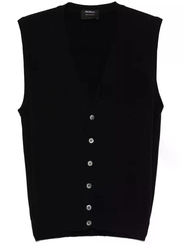 DELL'OGLIO V-neck Cashmere Vest