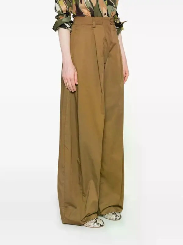 THELATEST Poplin Trousers - Brown
