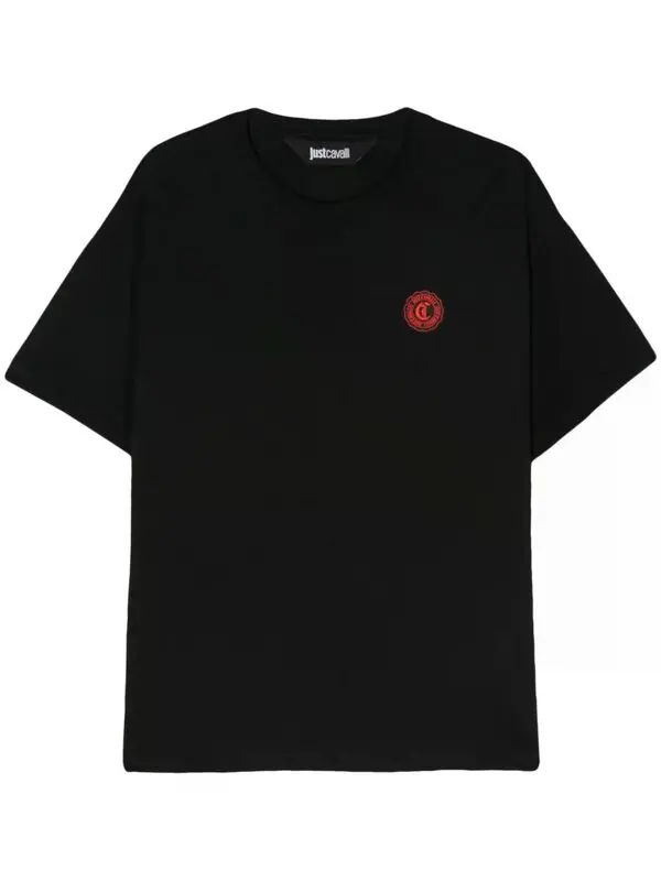Just Cavalli Logo-patch Cotton T-shirt