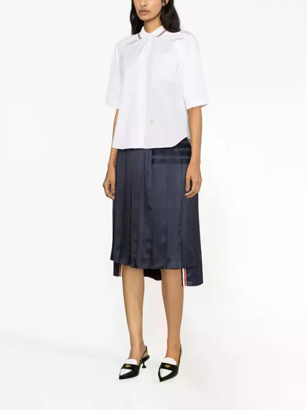 Thom Browne Box Pleat Cotton Shirt