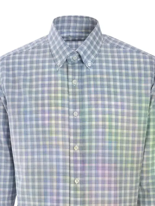 LUIGI BORRELLI Checked Shirt - Blue