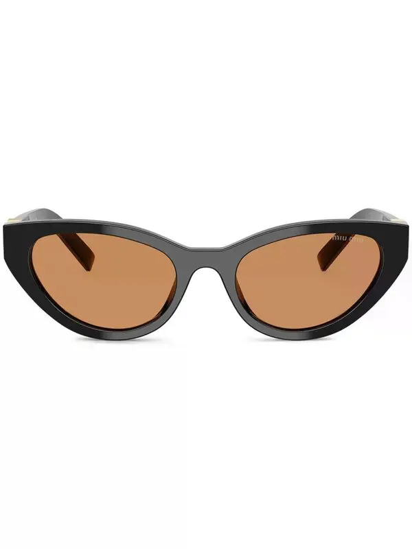 Miu Miu Geometric Frame Sunglasses - Black