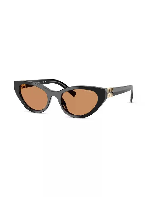 Miu Miu Geometric Frame Sunglasses - Black