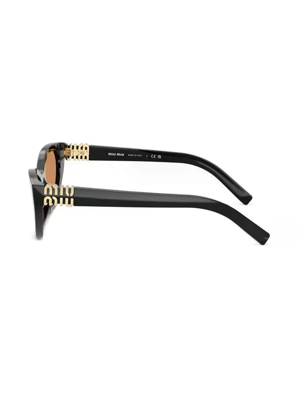 Miu Miu Geometric Frame Sunglasses - Black