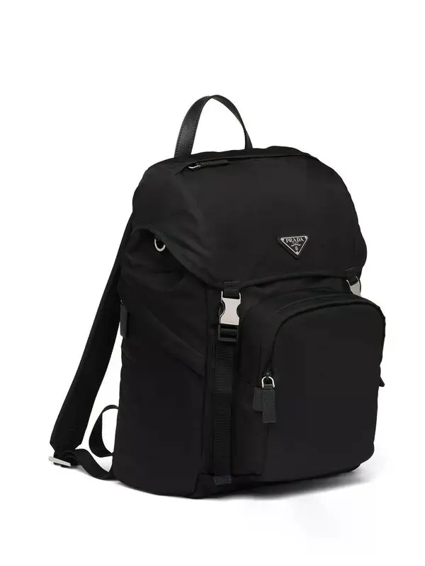 Prada Logo-plaque Multi-pocket Backpack
