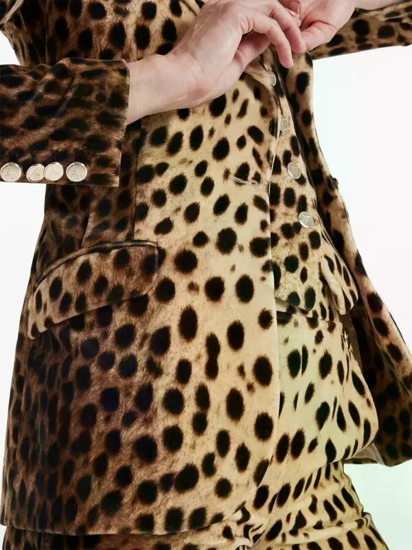 TEMPERLEY LONDON Nemera Leopard-print Cotton Blazer