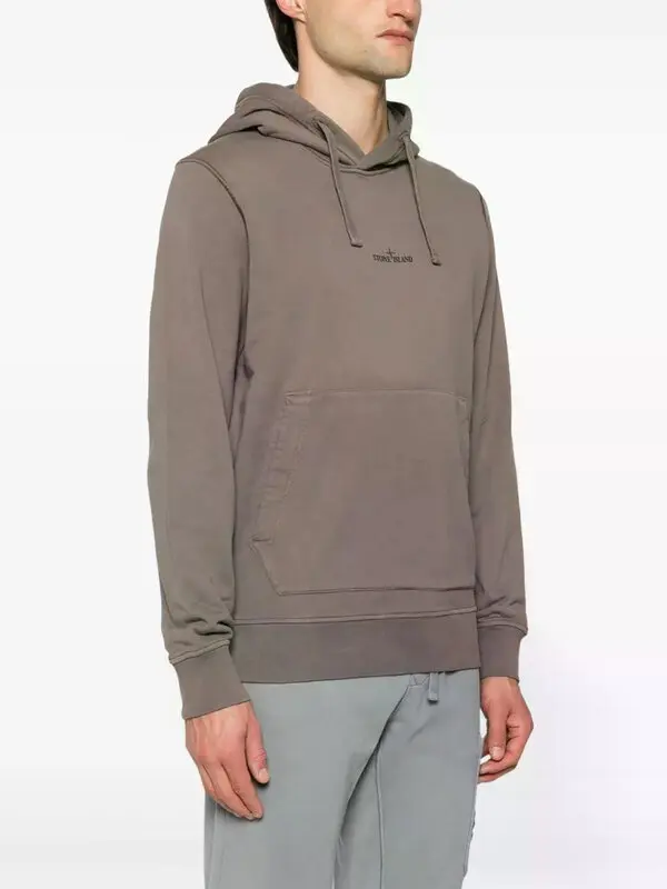 Stone Island Logo-print Cotton Hoodie
