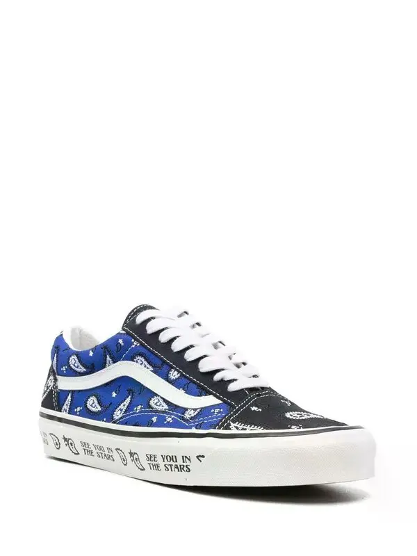 VANS Old Skool Paisley-print Sneakers - Blue