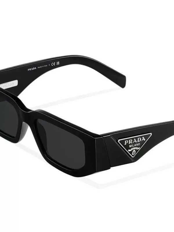 Prada Symbole Rectangle-frame Sunglasses - Black