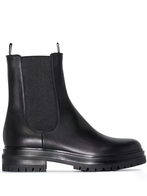 GIANVITO ROSSI Chester Chelsea Boots - Black