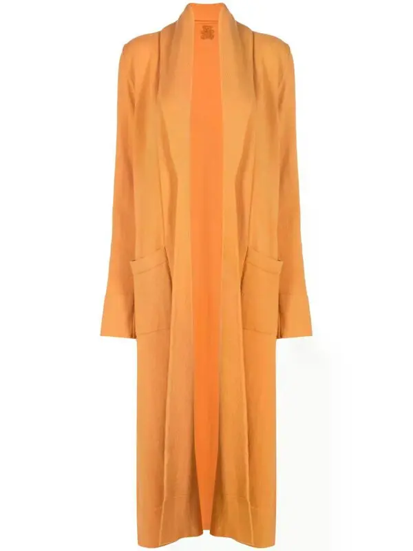 TEDDY CASHMERE Venzia Open-front Cashmere Cardigan - Orange