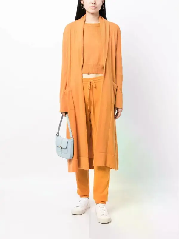 TEDDY CASHMERE Venzia Open-front Cashmere Cardigan - Orange