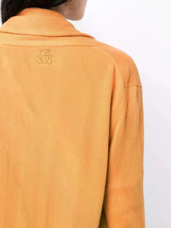 TEDDY CASHMERE Venzia Open-front Cashmere Cardigan - Orange