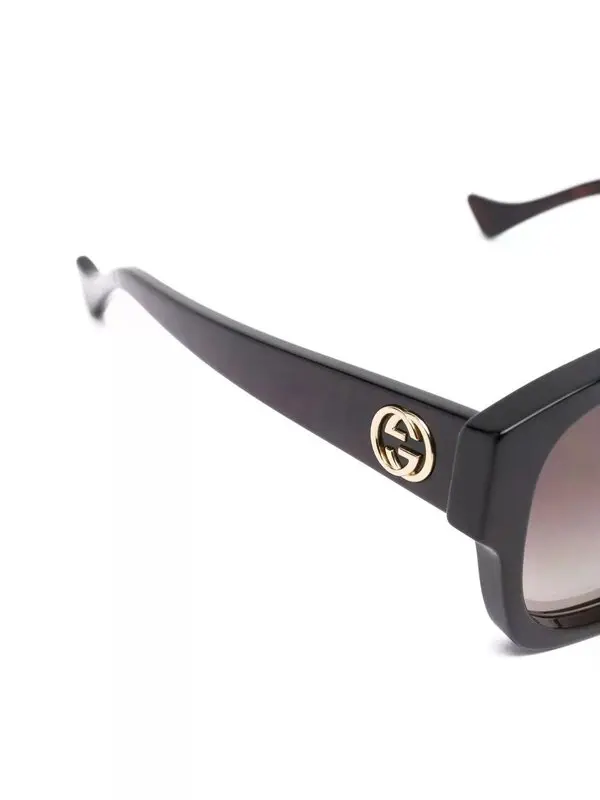 Gucci Oversized Square-frame Sunglasses - Black