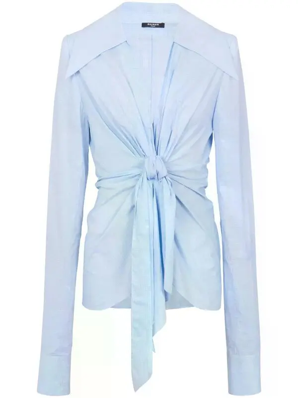 Balmain Gingham Cotton Shirt