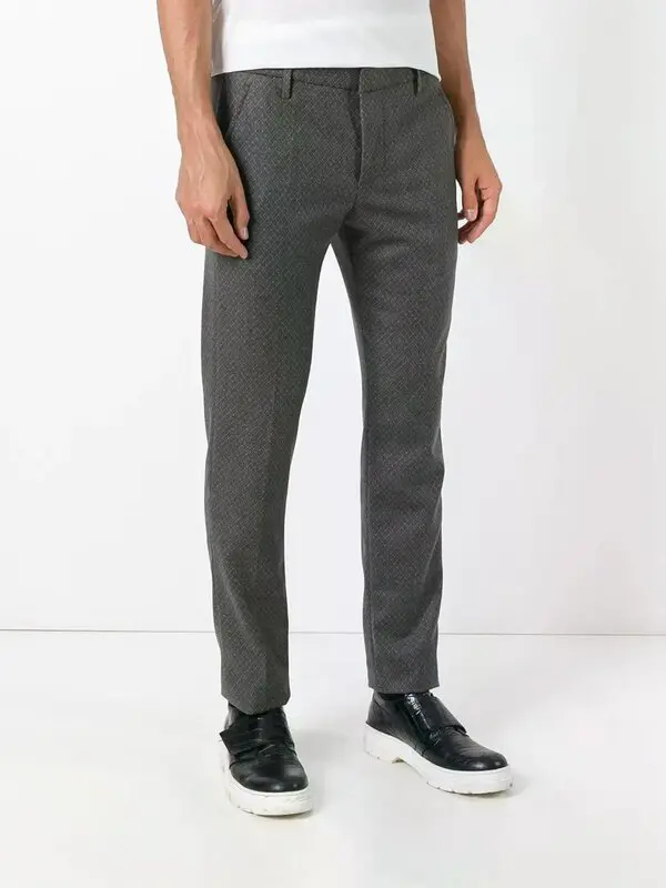 DONDUP Tapered Virgin Wool Trousers